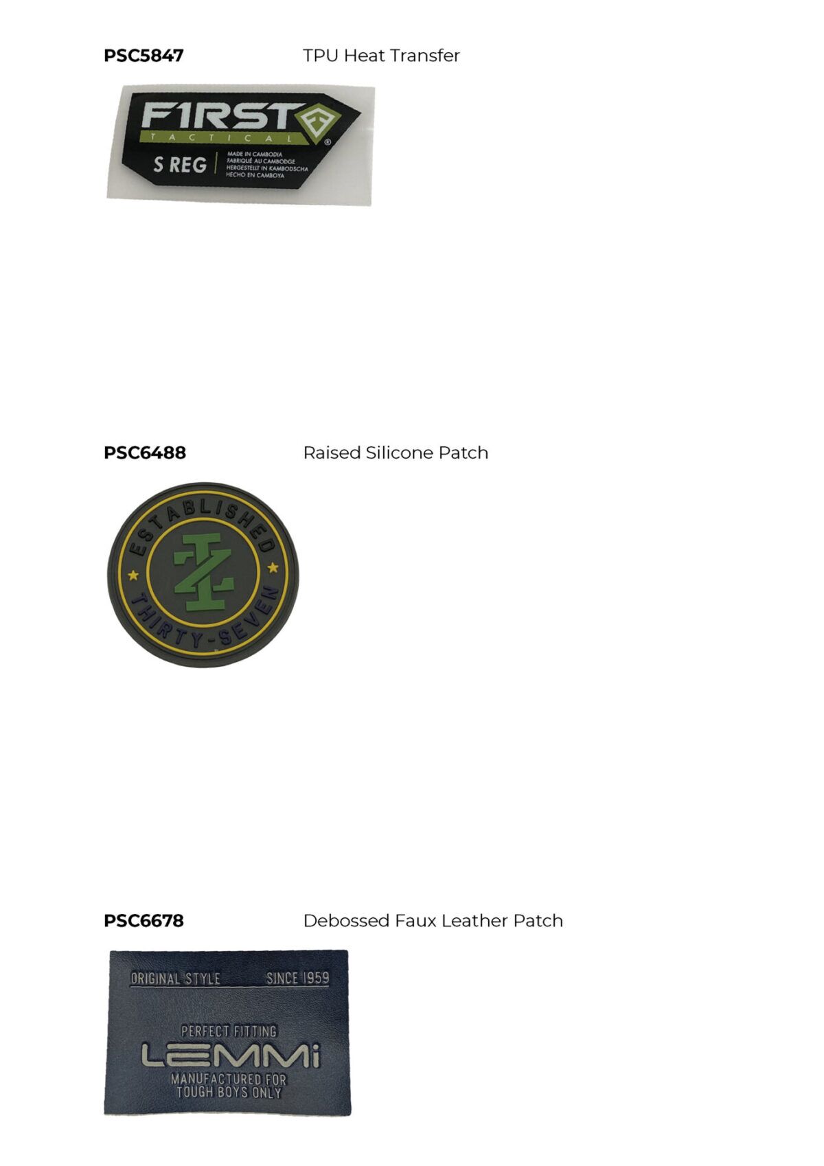 Embellishments | Labels and Tabs by Pro-Stretch