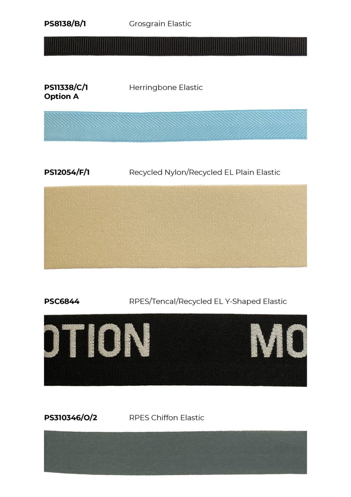 Elastics | Trims and Tapes by Pro-Stretch