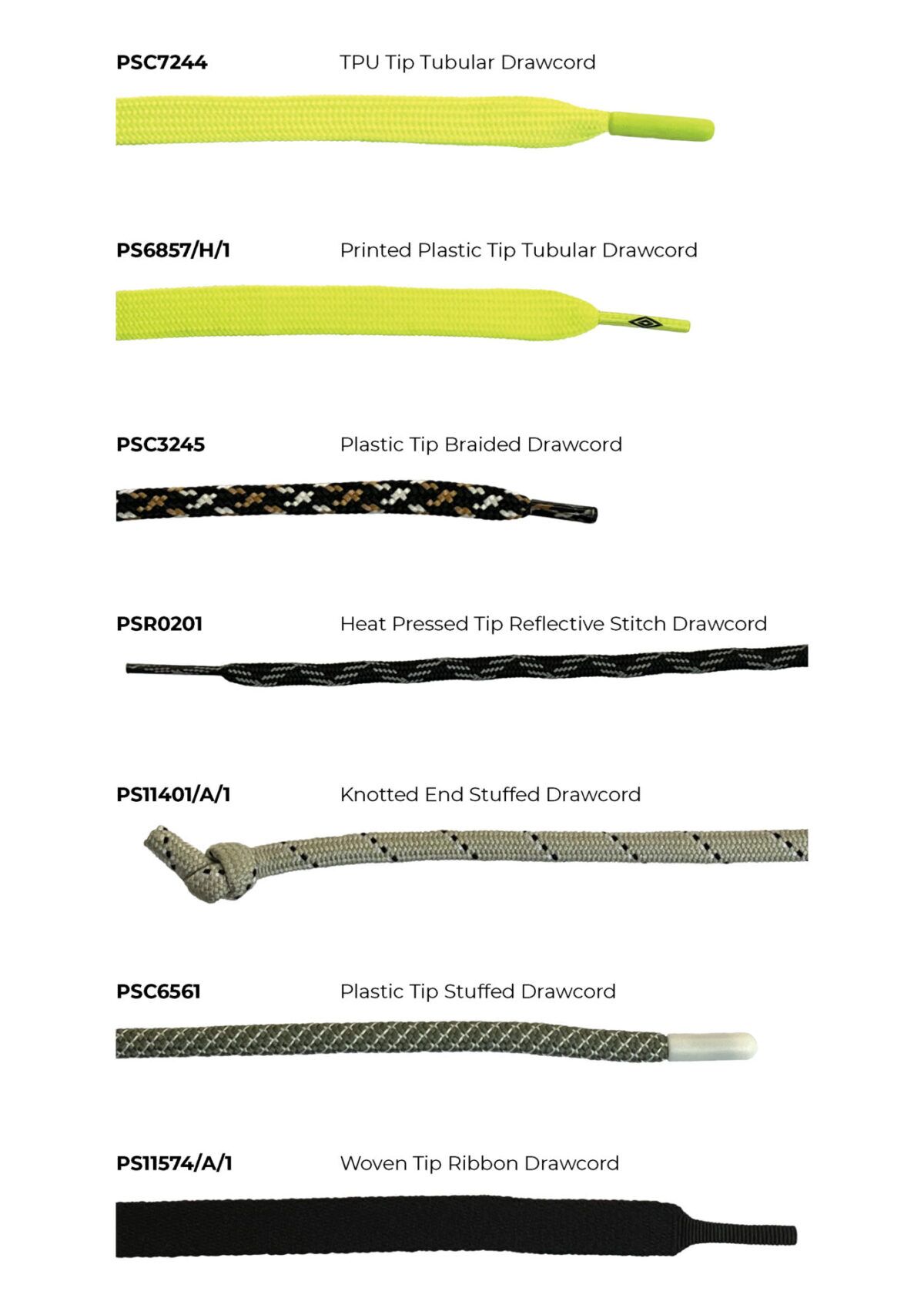 Drawcords and Tippings | Pro-Stretch