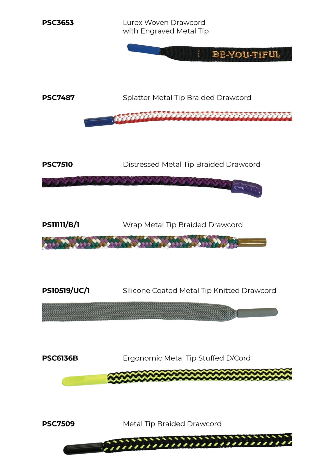 Drawcords and Tippings | Pro-Stretch