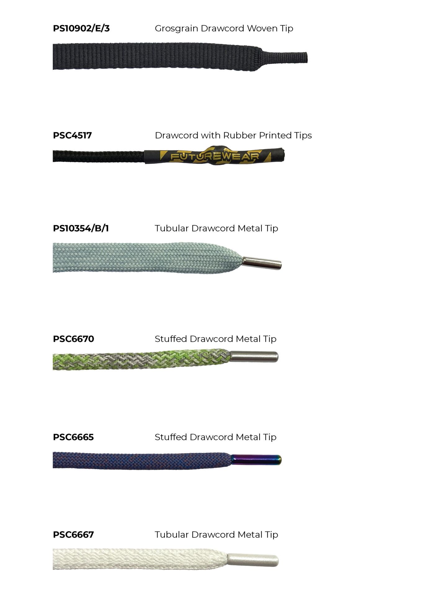 Drawcords and Tippings | Pro-Stretch