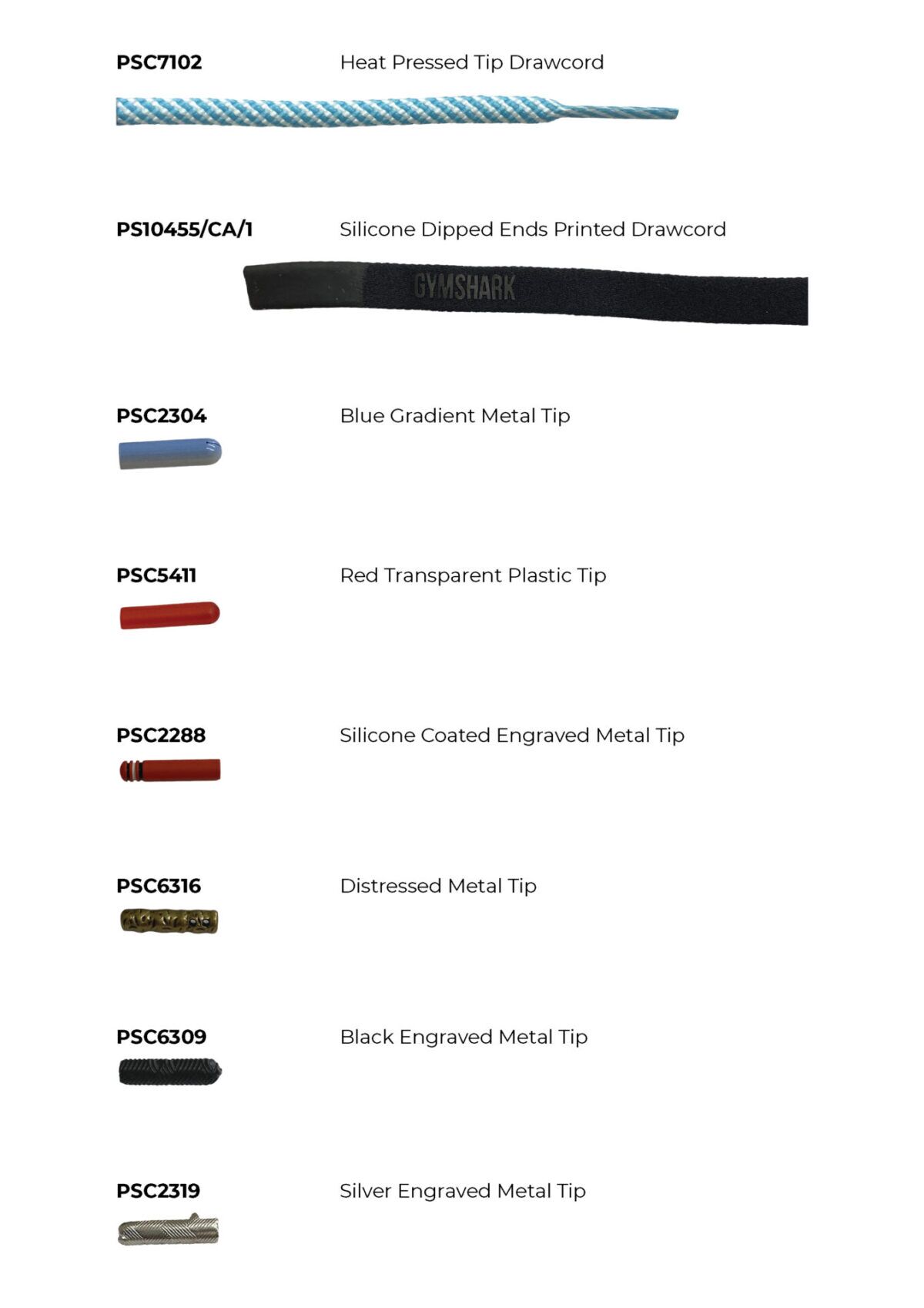 Drawcords and Tippings | Pro-Stretch