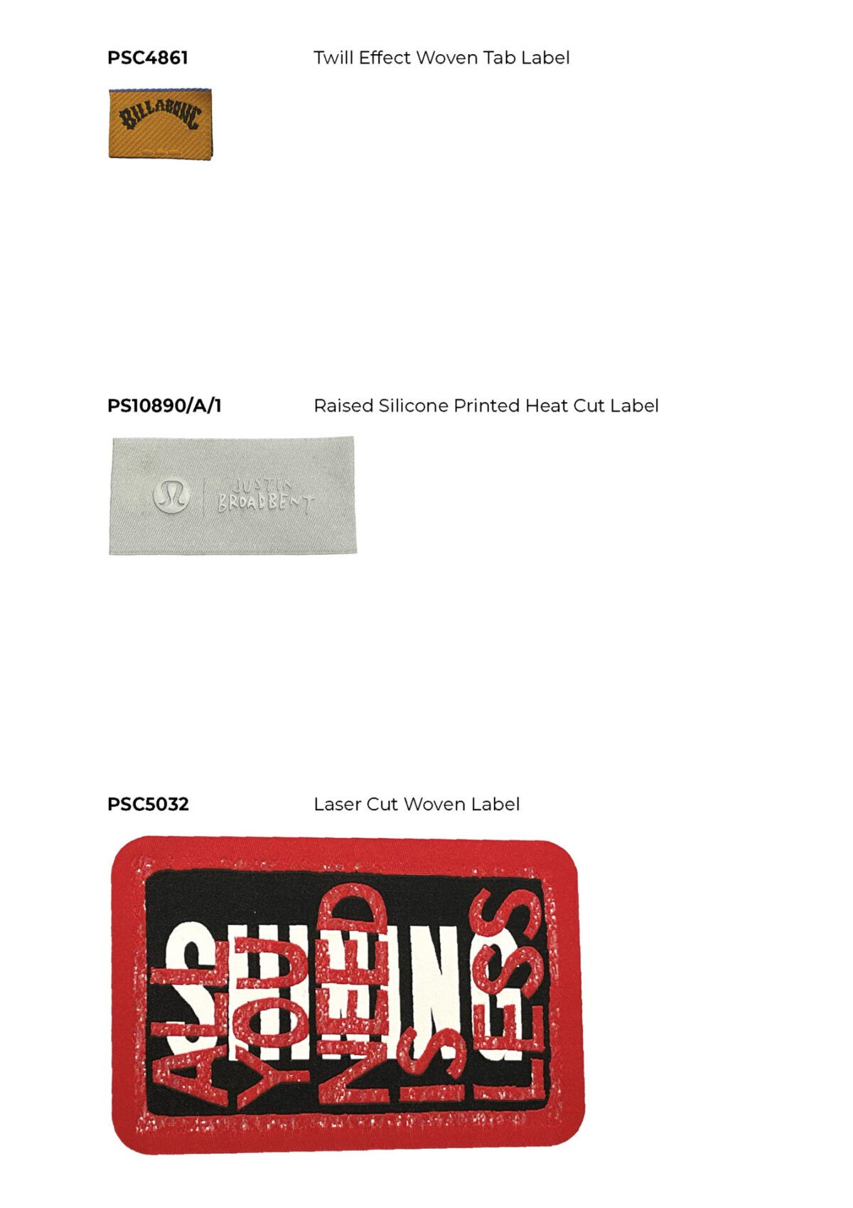 Embellishments | Labels and Tabs by Pro-Stretch